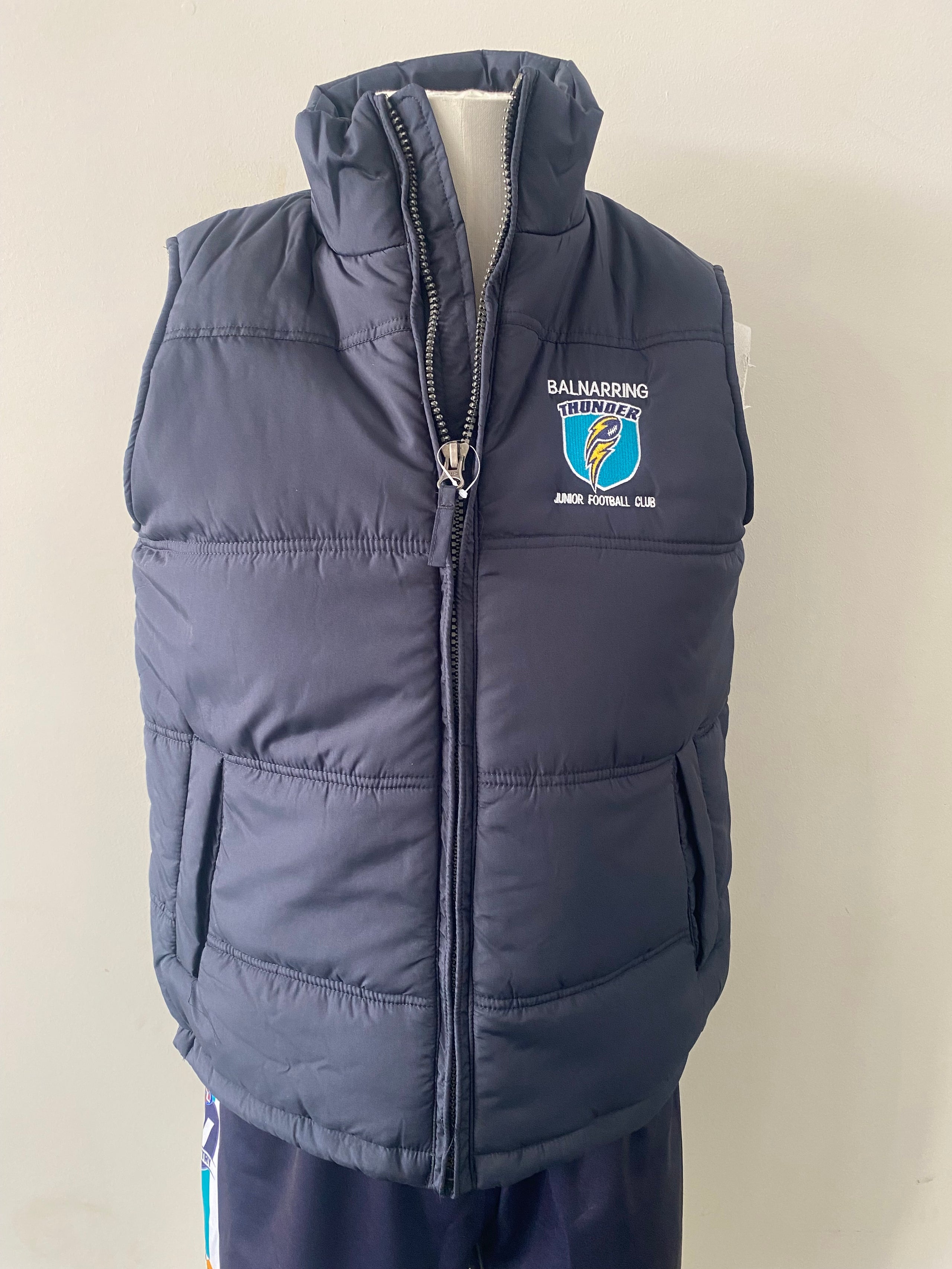 Thunder Puffer Vest | Balnarring Junior football club